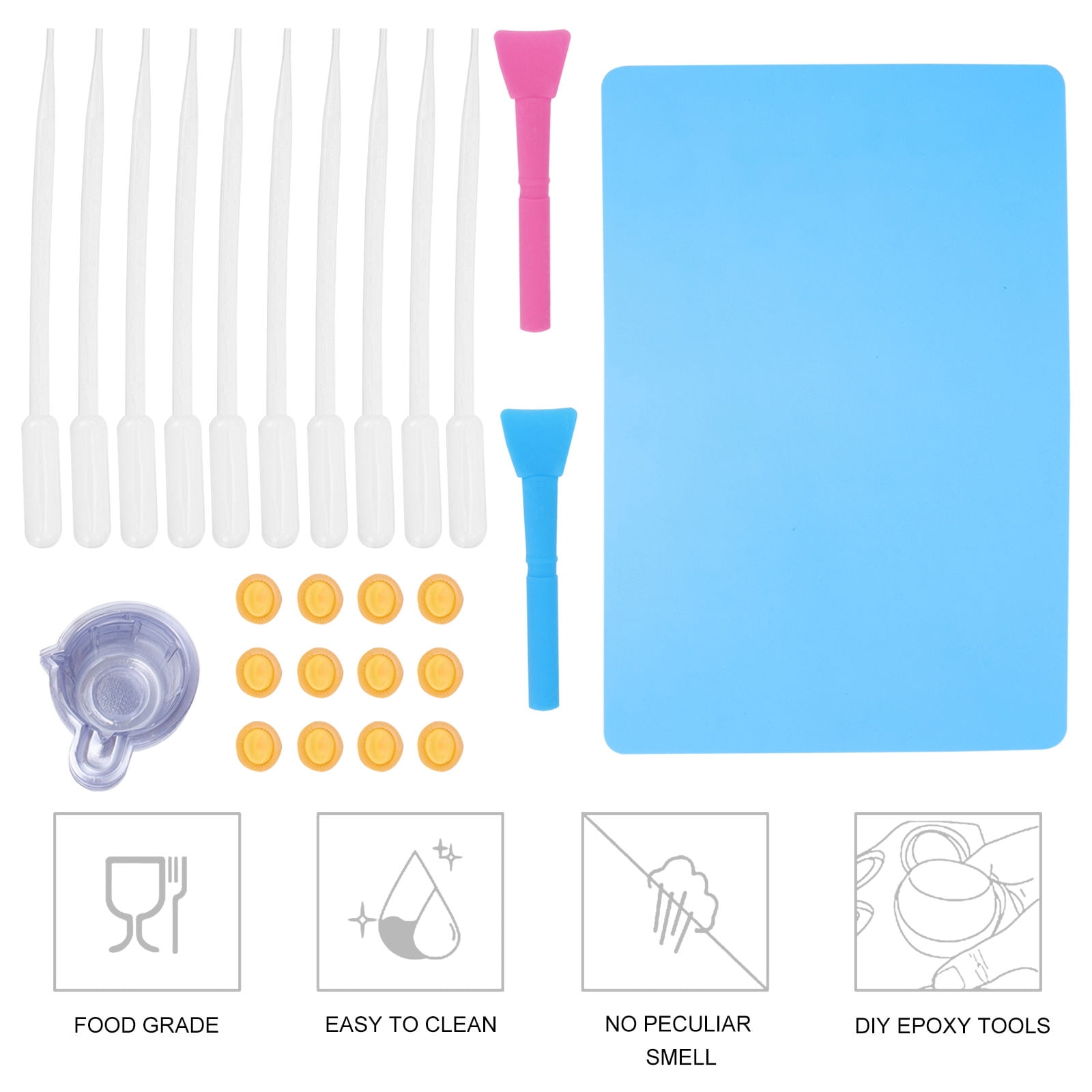 ORDDIART 1 Set Epoxy Resin Tools Set Assorted Color for Craft Projects ...