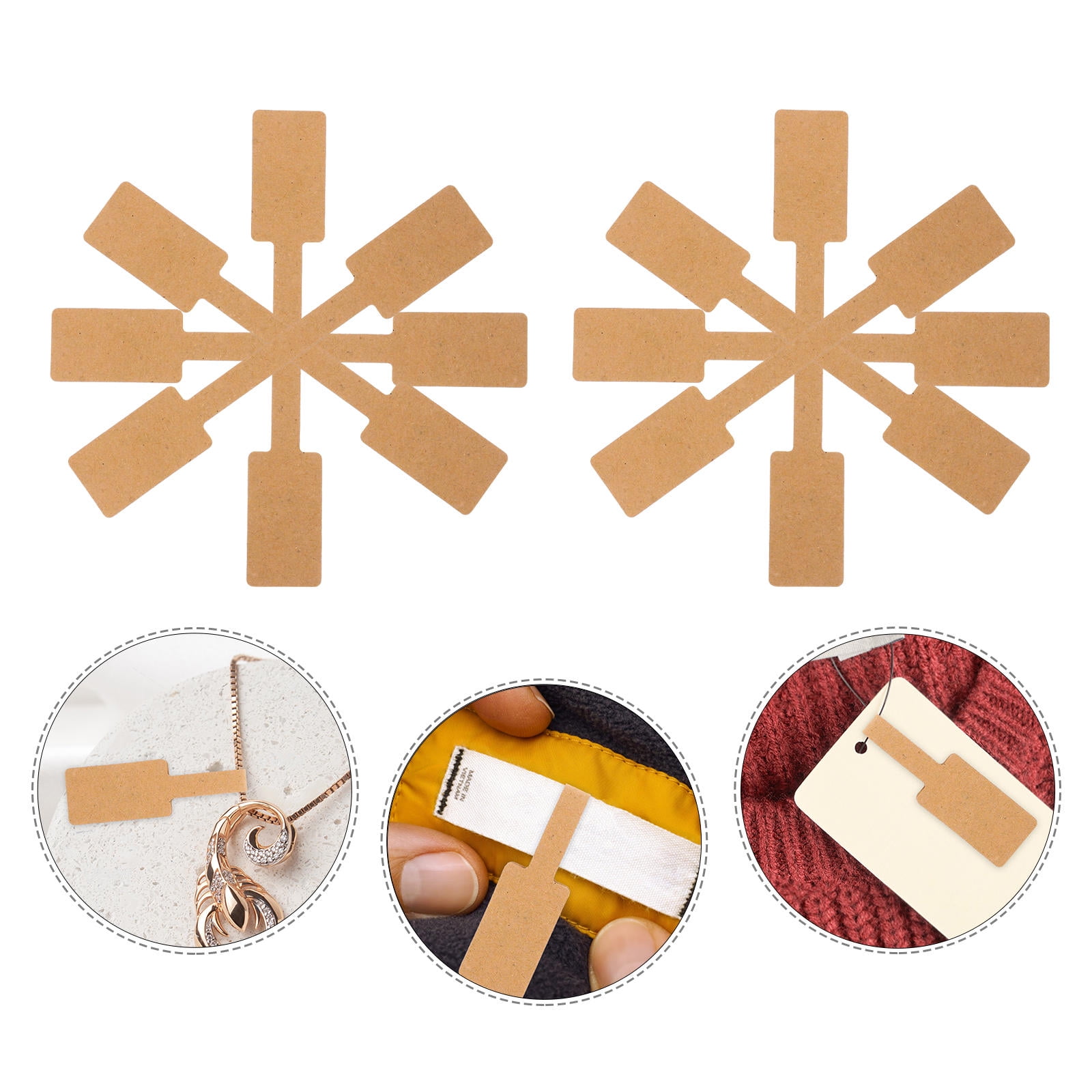 ORDDIART 100 Sheets in 1 Pack Blank Label Display Tags for Jewelry and ...