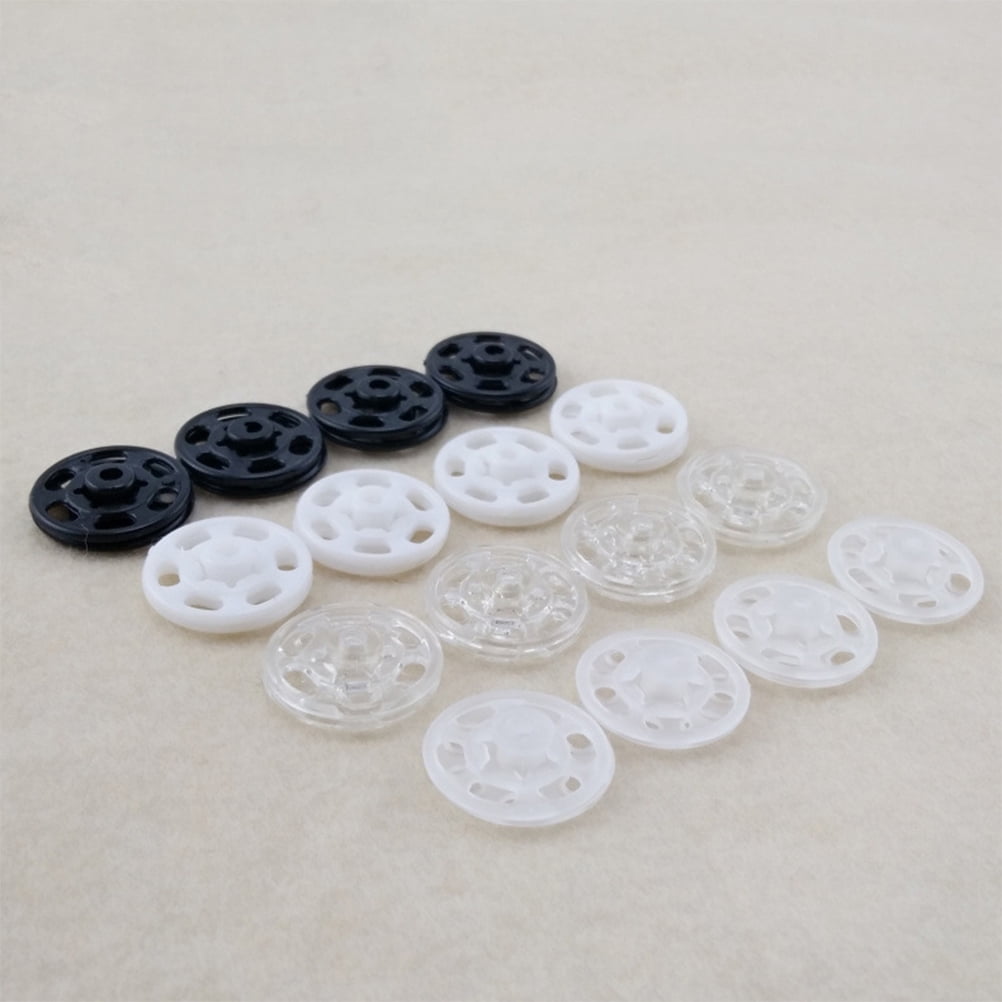 SOPOTUTU Sewing Buttons Plastic Black Invisible DIY Craft Enthusiasts ...
