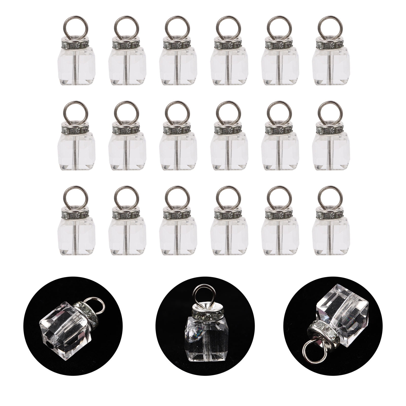 ORDDIART 100Pcs Diy Necklace Crystal Pendant Elegant Accessories for ...
