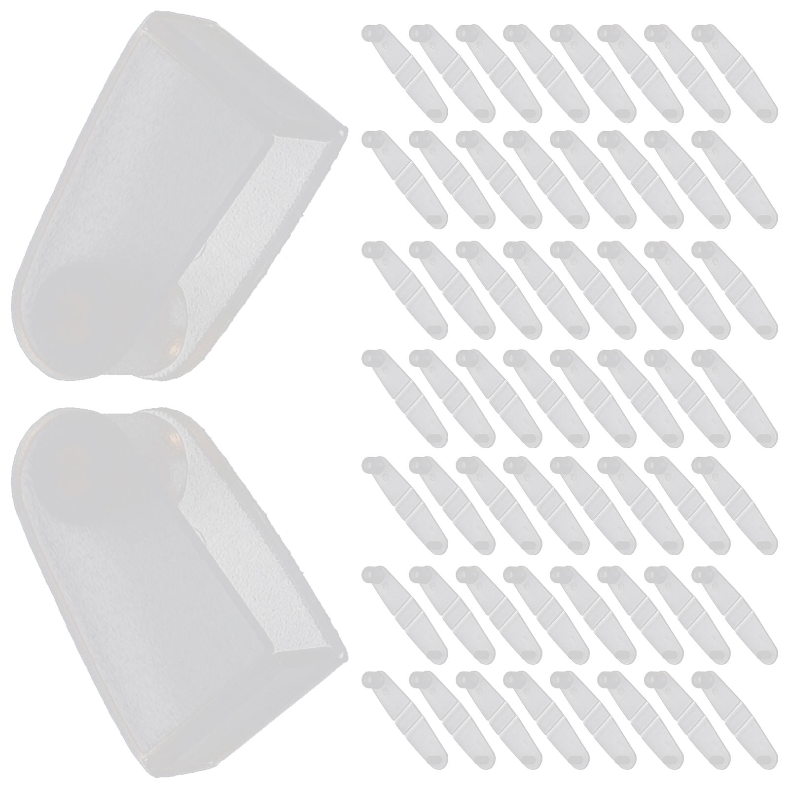 ORDDIART 100Pcs Foldable Keyring Connectors Plastic Keychain Clips for ...