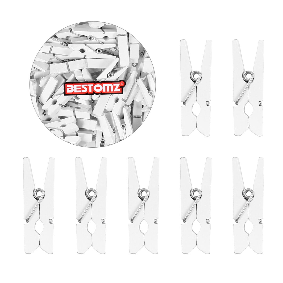 ORDDIART 100Pcs Set Picture Clips for Photos Wooden Clothing Pin Small ...