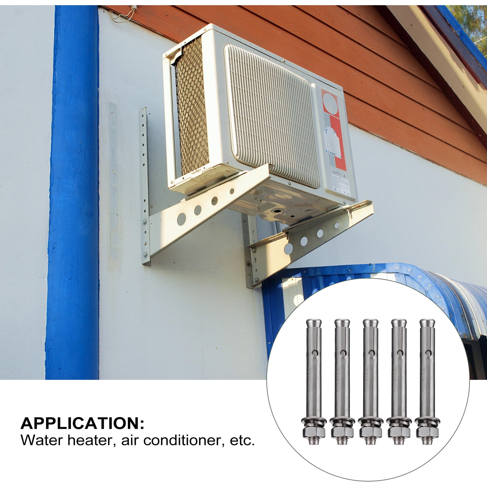 ORDDIART 10Pcs 304 Stainless Steel Expansion Bolt for Concrete Fixation ...