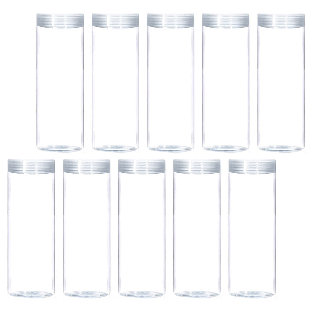 ORDDIART 10-Pack Clear Tubes for Collection, Transparent Plastic ...