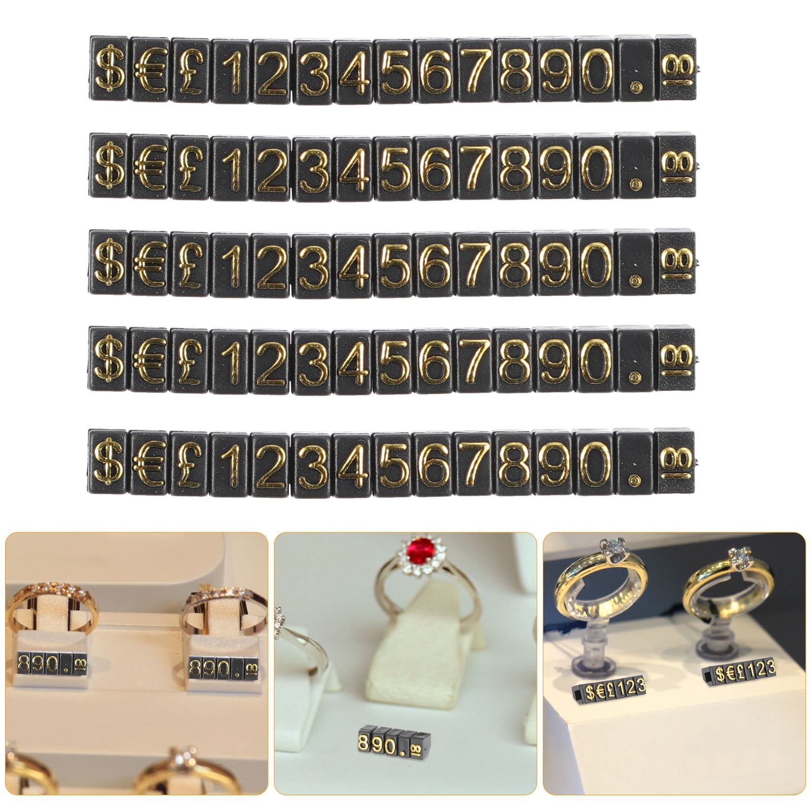 SOPOTUTU 10Pcs Price Display Tags with Number Labels for Store Pricing ...