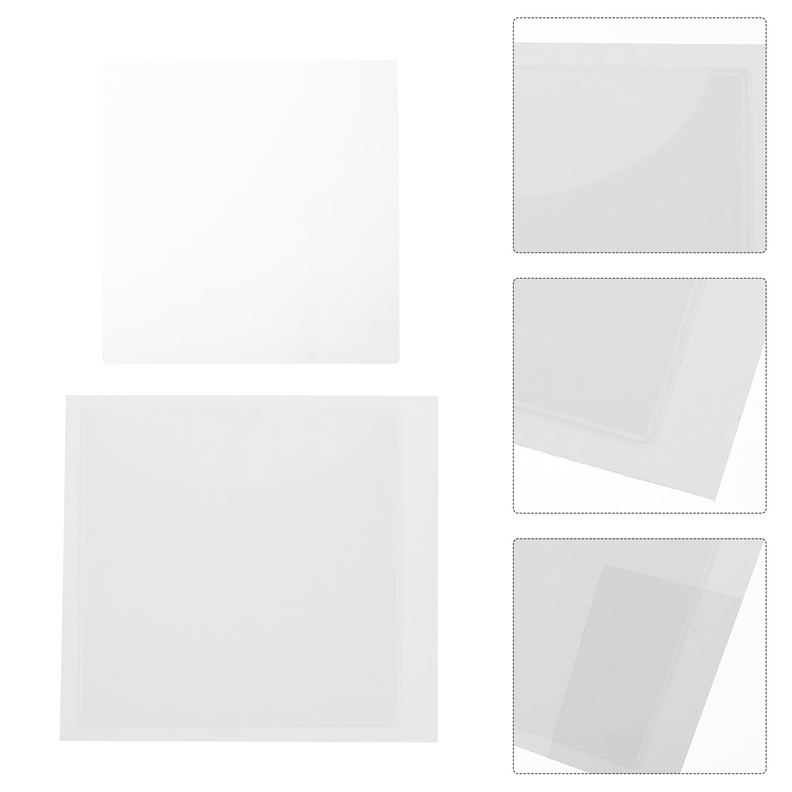 ORDDIART 10Pcs Square Transparent Car Label Pouches for Waterproof ...