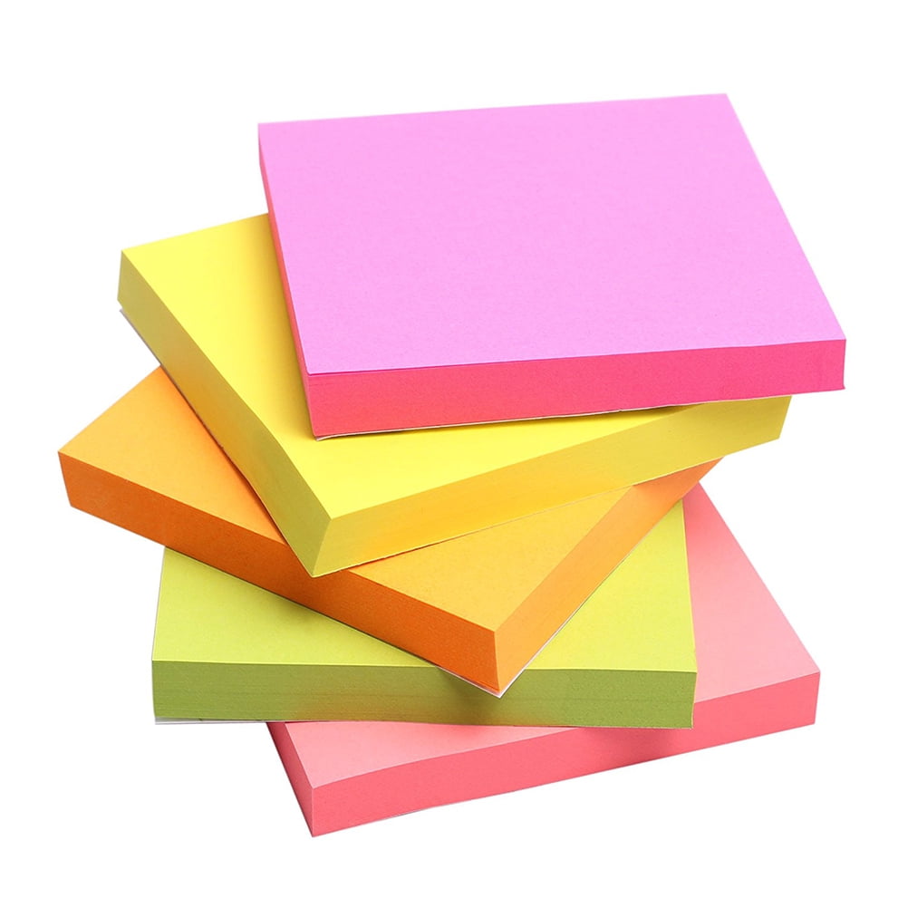 SOPOTUTU 3 X 3 Sticky Post Notes Assorted Colors for Quick Note Writing ...