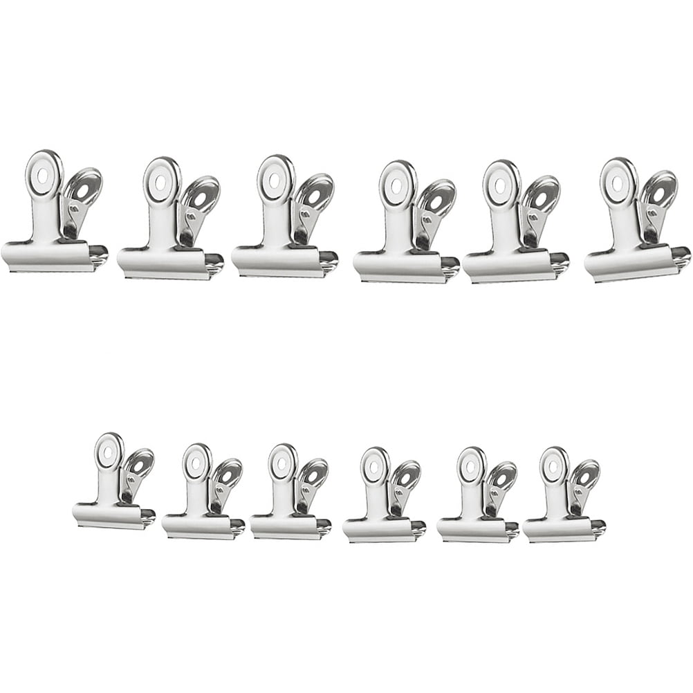 ORDDIART 12Pcs Large Metal Binder Clips Office Supplies Holding Papers ...