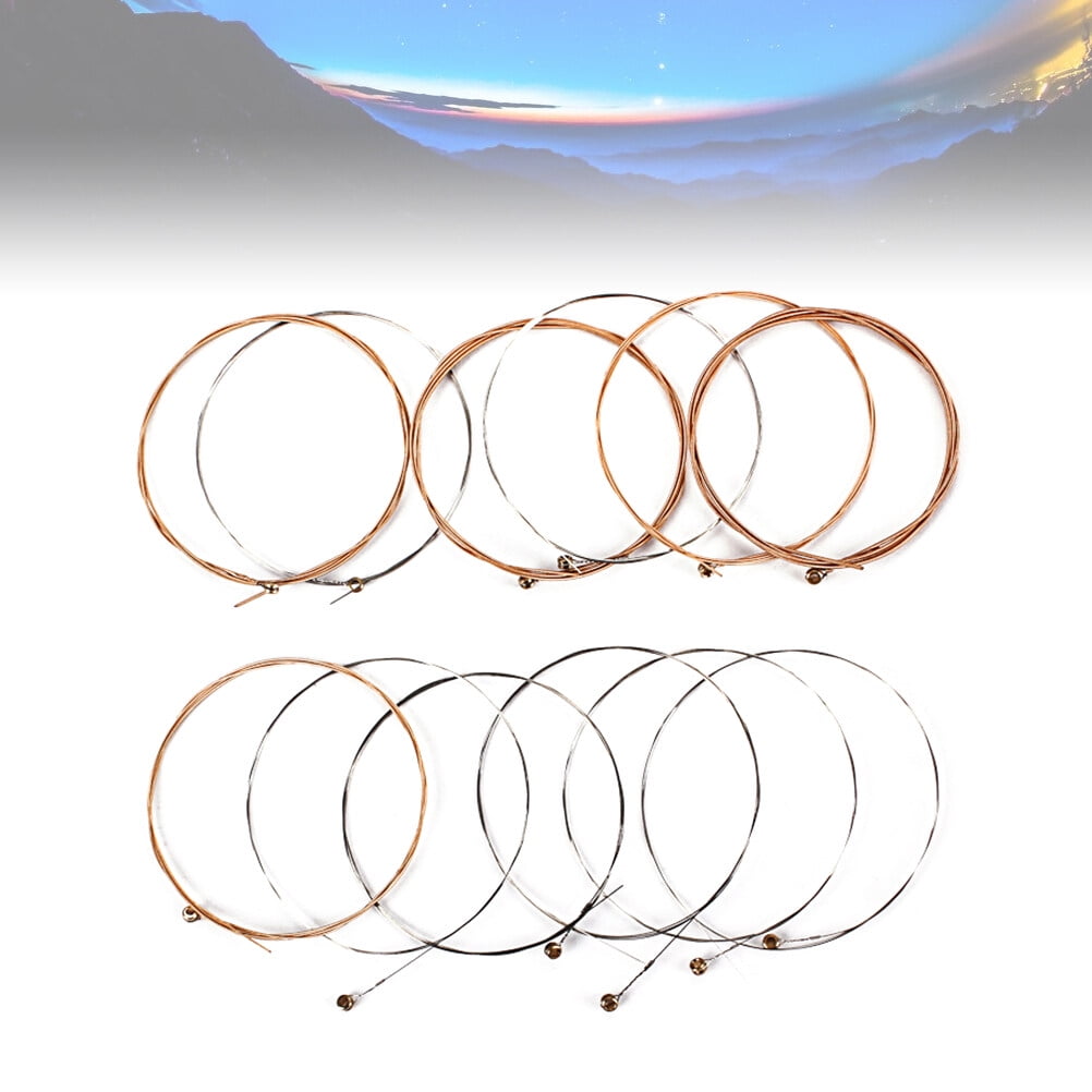 ORDDIART 12Pcs Steel String Guitar Strings Acoustic Guitars 10 x 10 x 0 ...