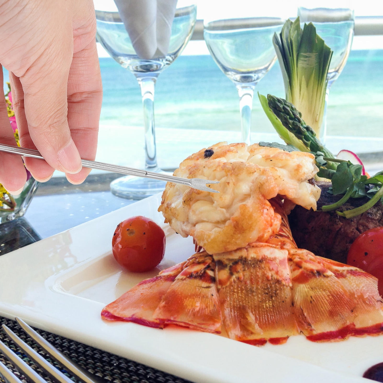 ORDDIART 15Pcs Shrimp Tool Forks Stainless Steel Perfect for Seafood ...