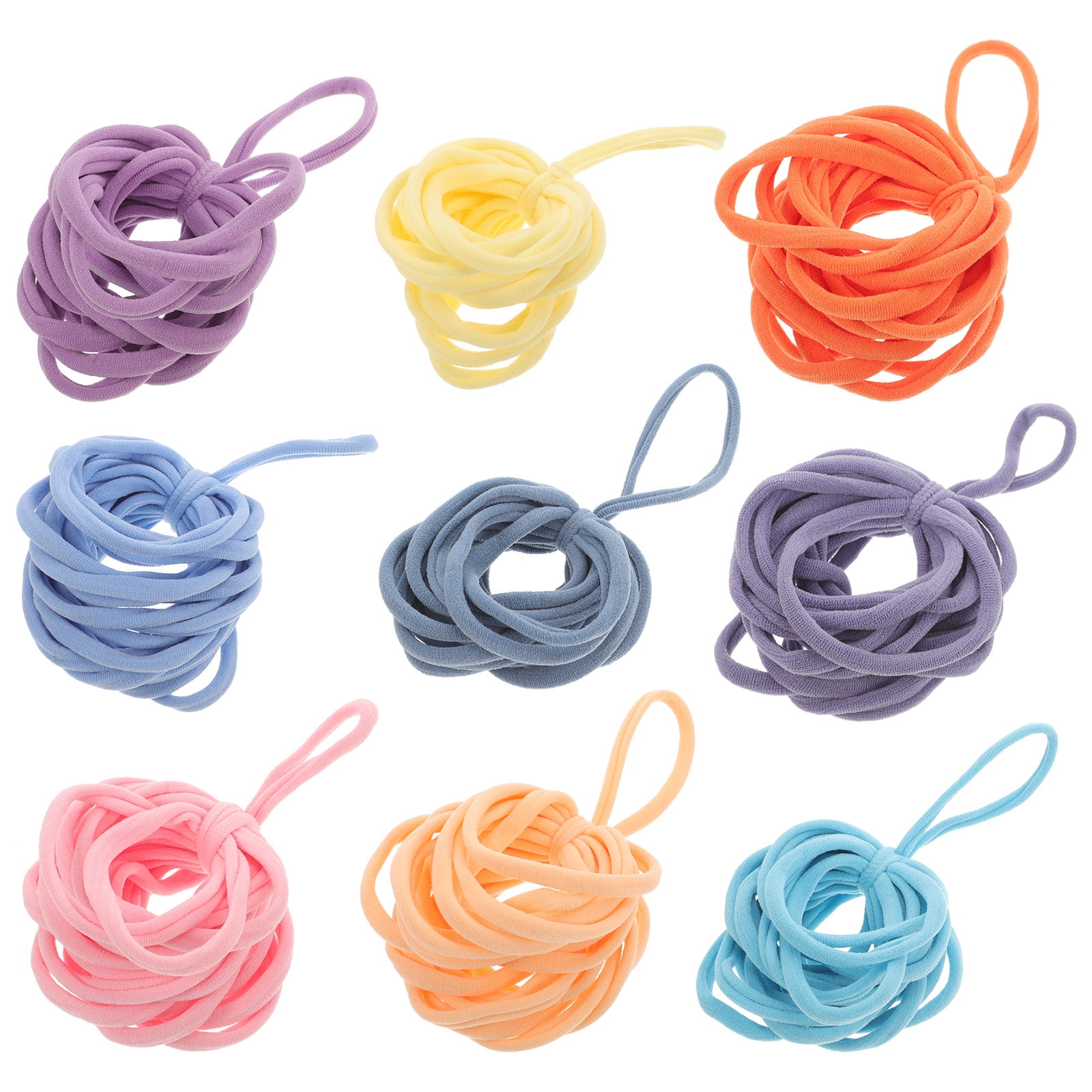 ORDDIART 180Pcs Elastic Potholder Loom Loops Assorted Color Acrylic ...