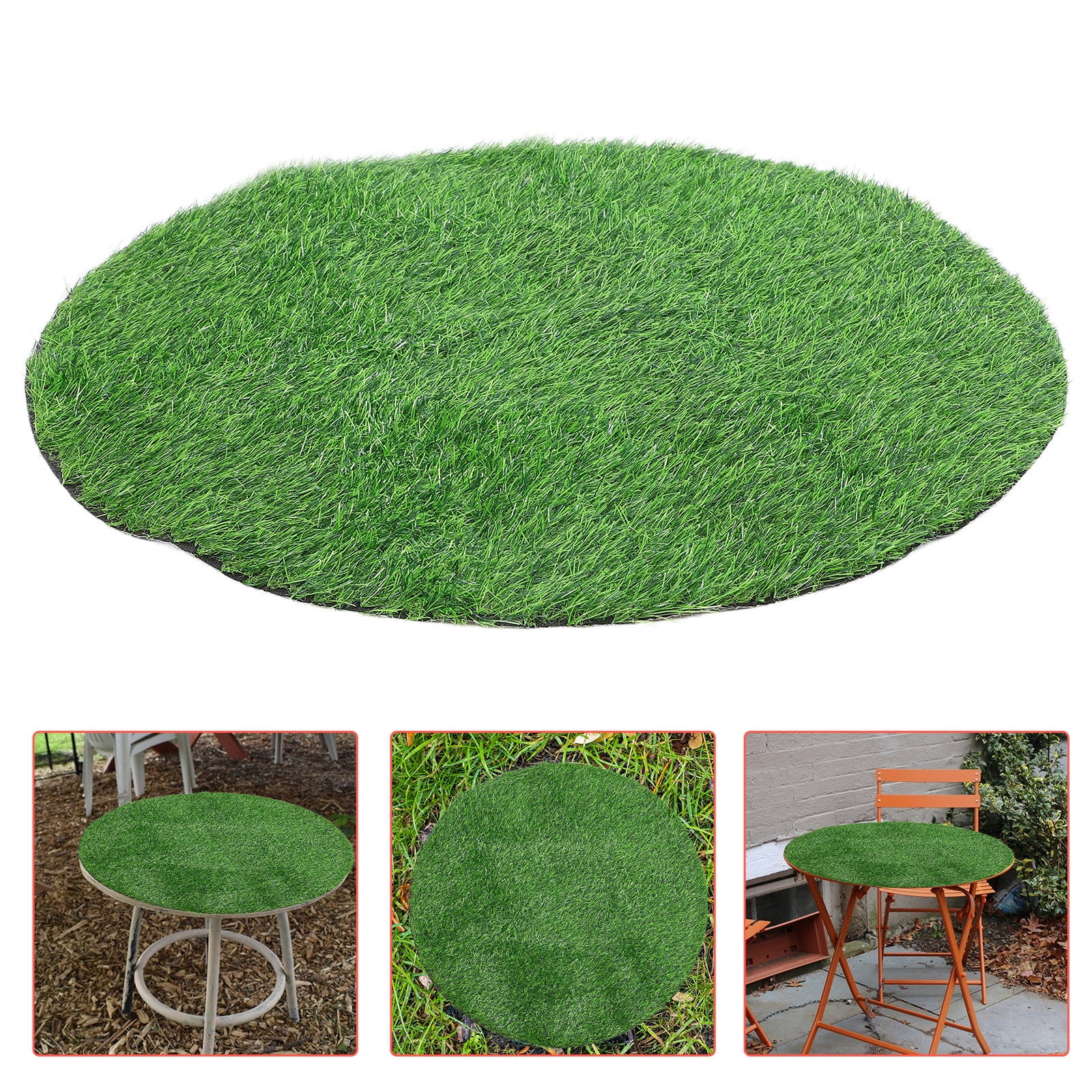 ORDDIART 1Pack Artificial Grass Pad for Circular Tables Durable and 11 ...