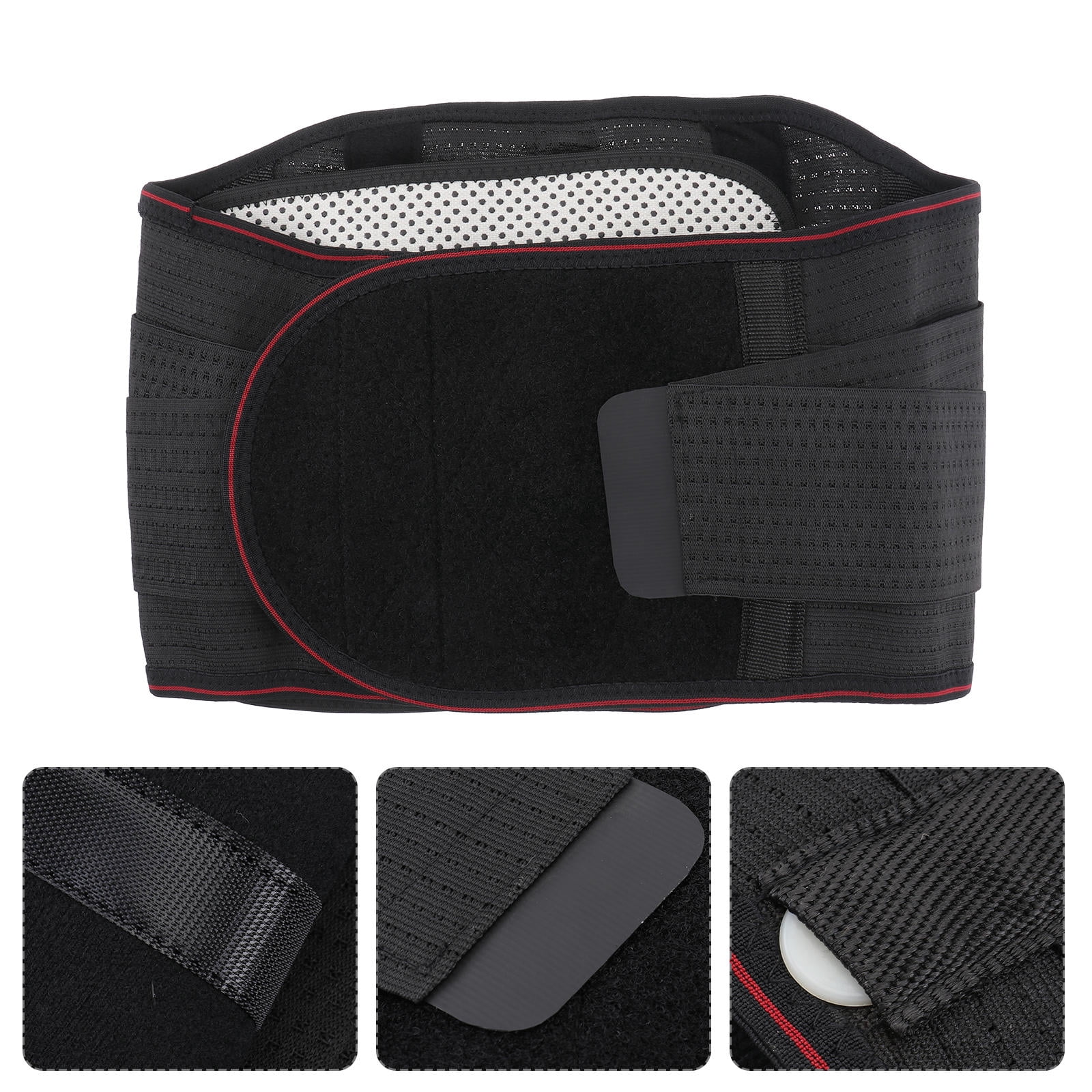 ORDDIART 1Pack Black Neoprene Self-Heating Back Support Brace for ...