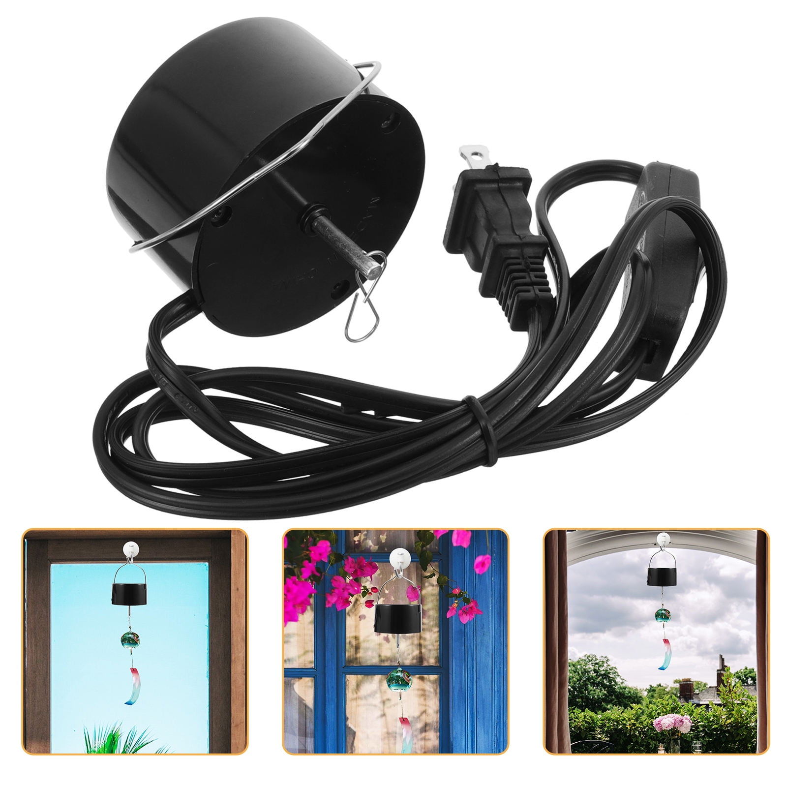 ORDDIART 1Pack Black Plastic Wind Chime Motor for 14.5x6.5cm - Walmart.com
