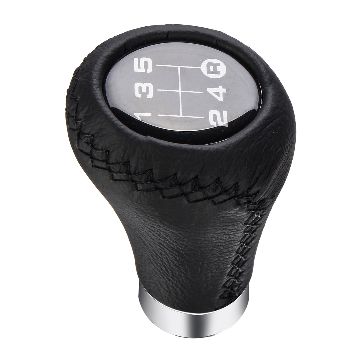 ORDDIART 1Pack Car Gear Knob Black Leather Plastic for Vehicle Upgrade ...