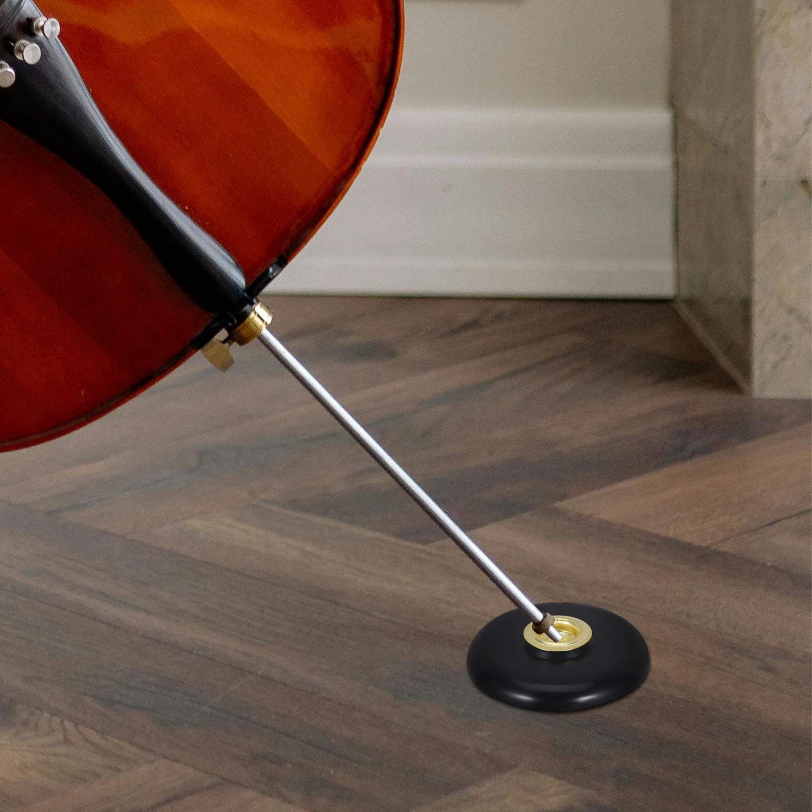 ORDDIART 1Pack Cello Holder Black Gold-Coloured Insert Circular Shape ...