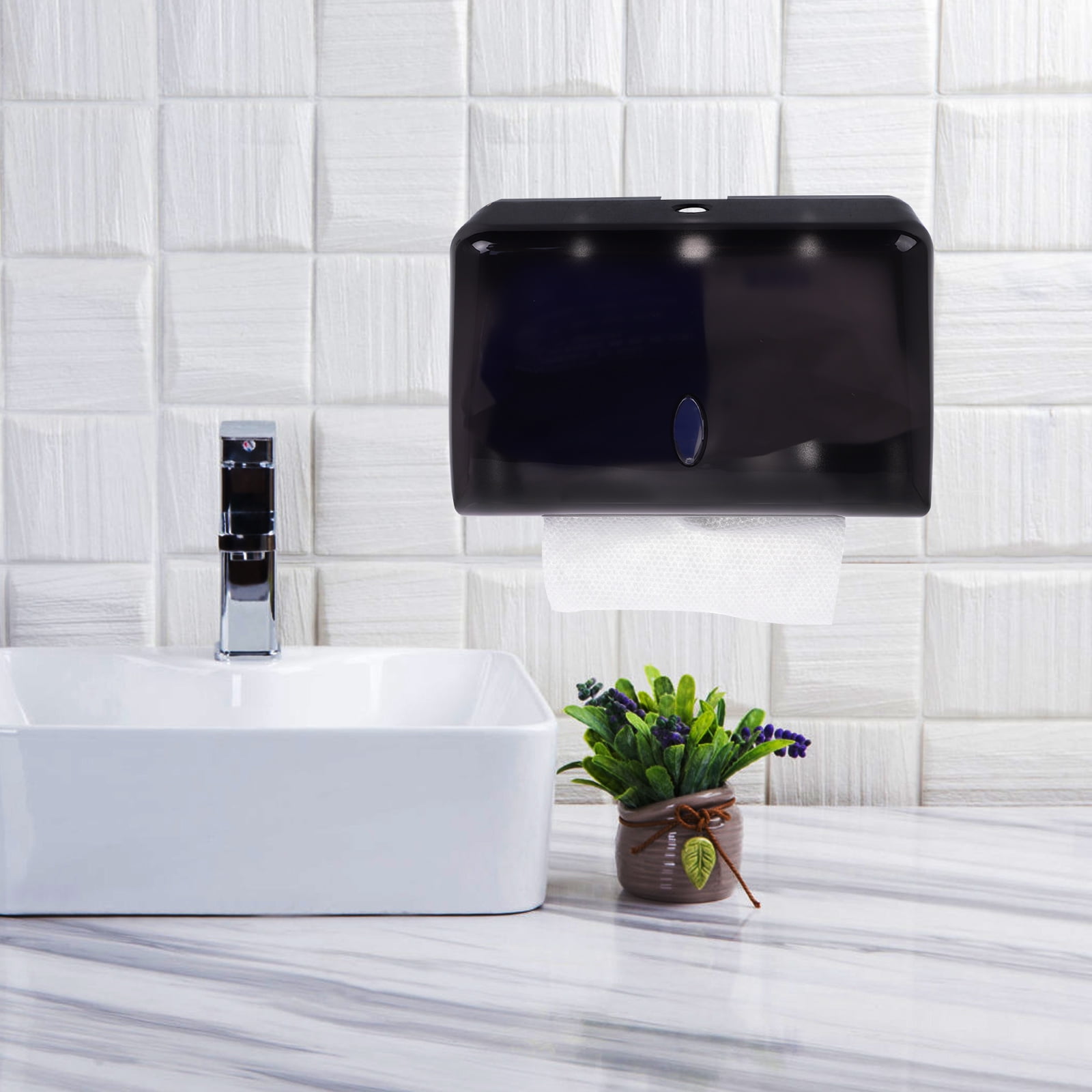 ORDDIART 1Pack Hand Towel Holder Box Wall-Mounted Sleek Design For ...