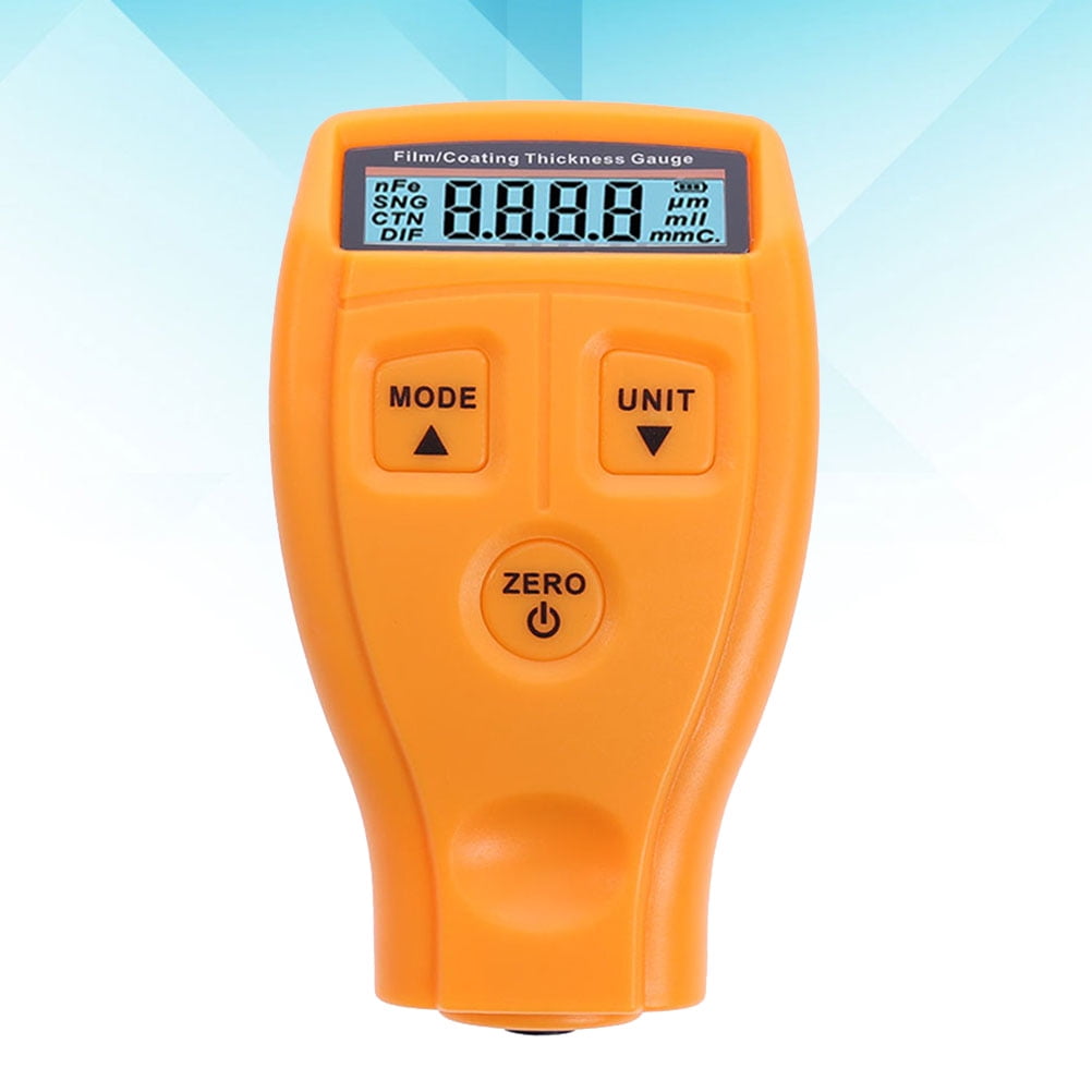 SOPOTUTU Yellow Car Digital Micrometer with LCD for Accurate Thickness ...
