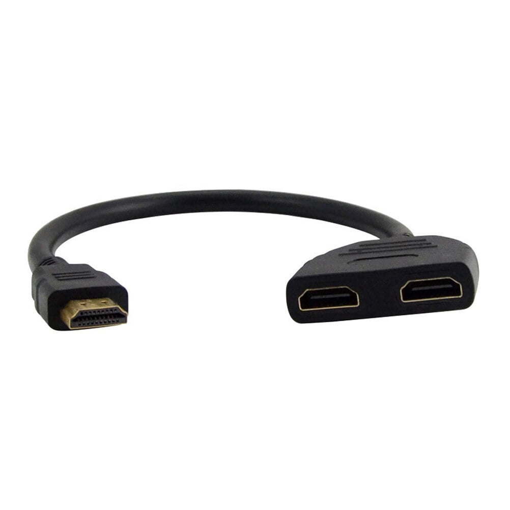 SOPOTUTU Cable For Dual Monitor Splitter Cable Black 1Pcs - Walmart.com