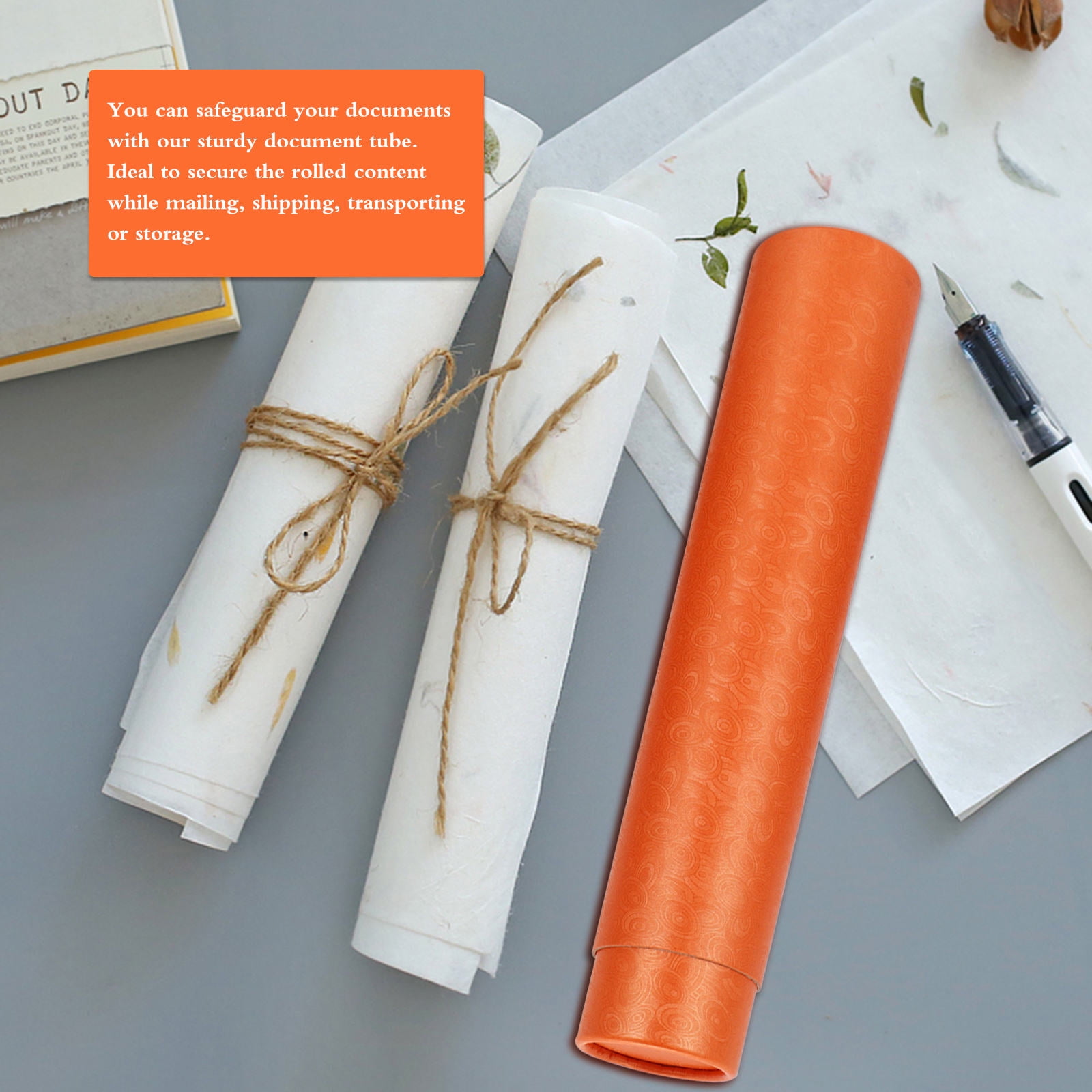 ORDDIART 1Pack Painting Artwork Tube Chocolate Golden Bronze Cylinder ...