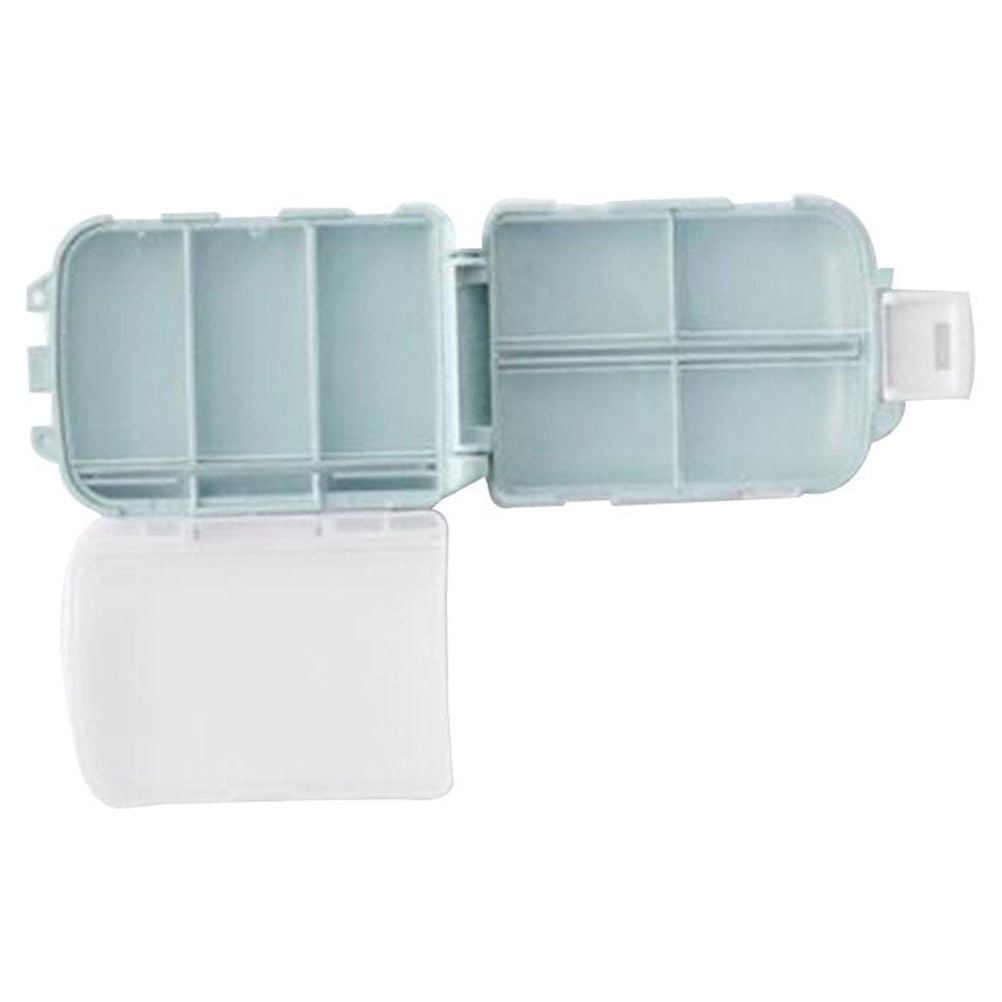 ORDDIART 1Pack Pill Box Blue Portable Travel Organizer Case Proof 3.9x2 ...