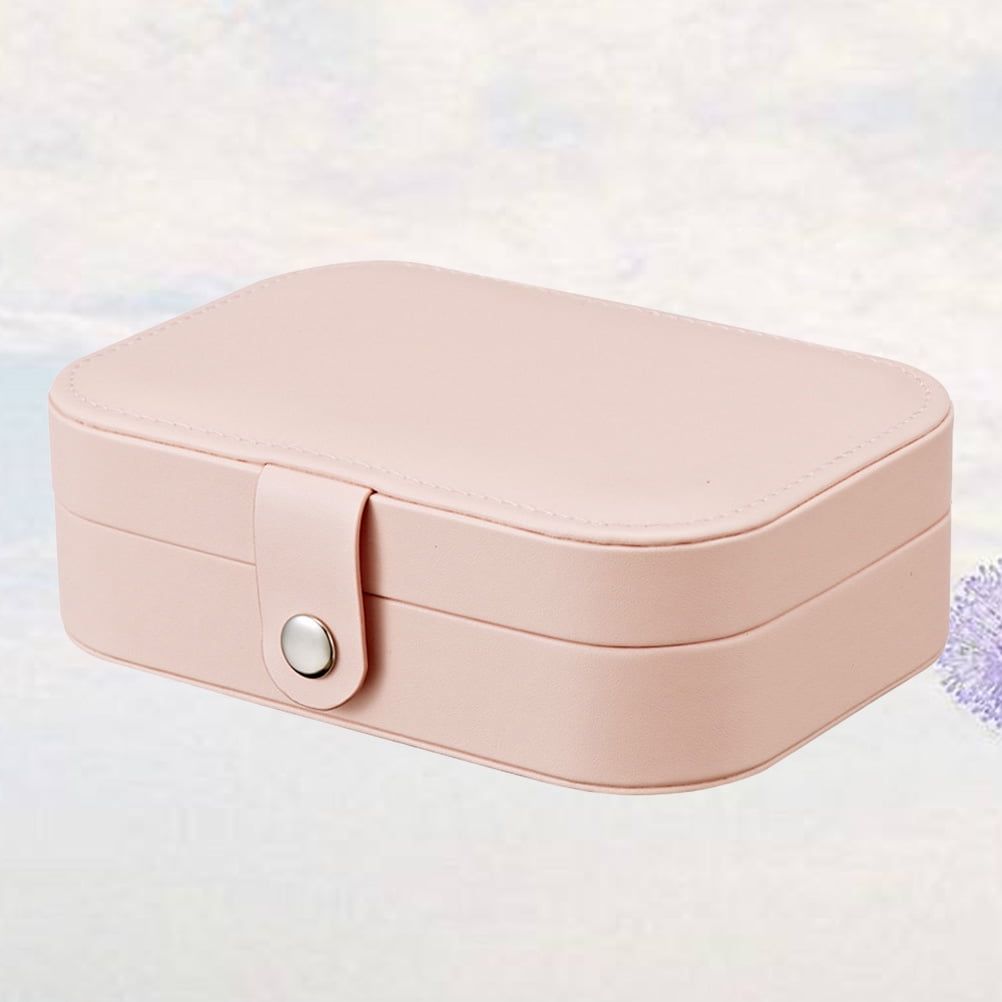 ORDDIART 1Pack Rectangular Shaped Jewelry Case for Women in Beige ...