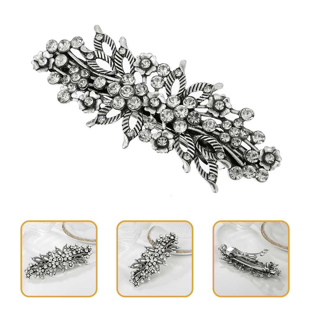 ORDDIART 1Pack Rhinestones Hair Pin Spring Shape for Styling - Walmart.com