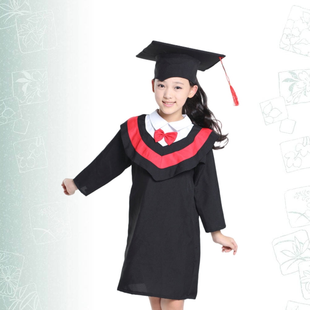ORDDIART 1Pc Bachelor's Gown for Kids in Black for School Kids Costume ...