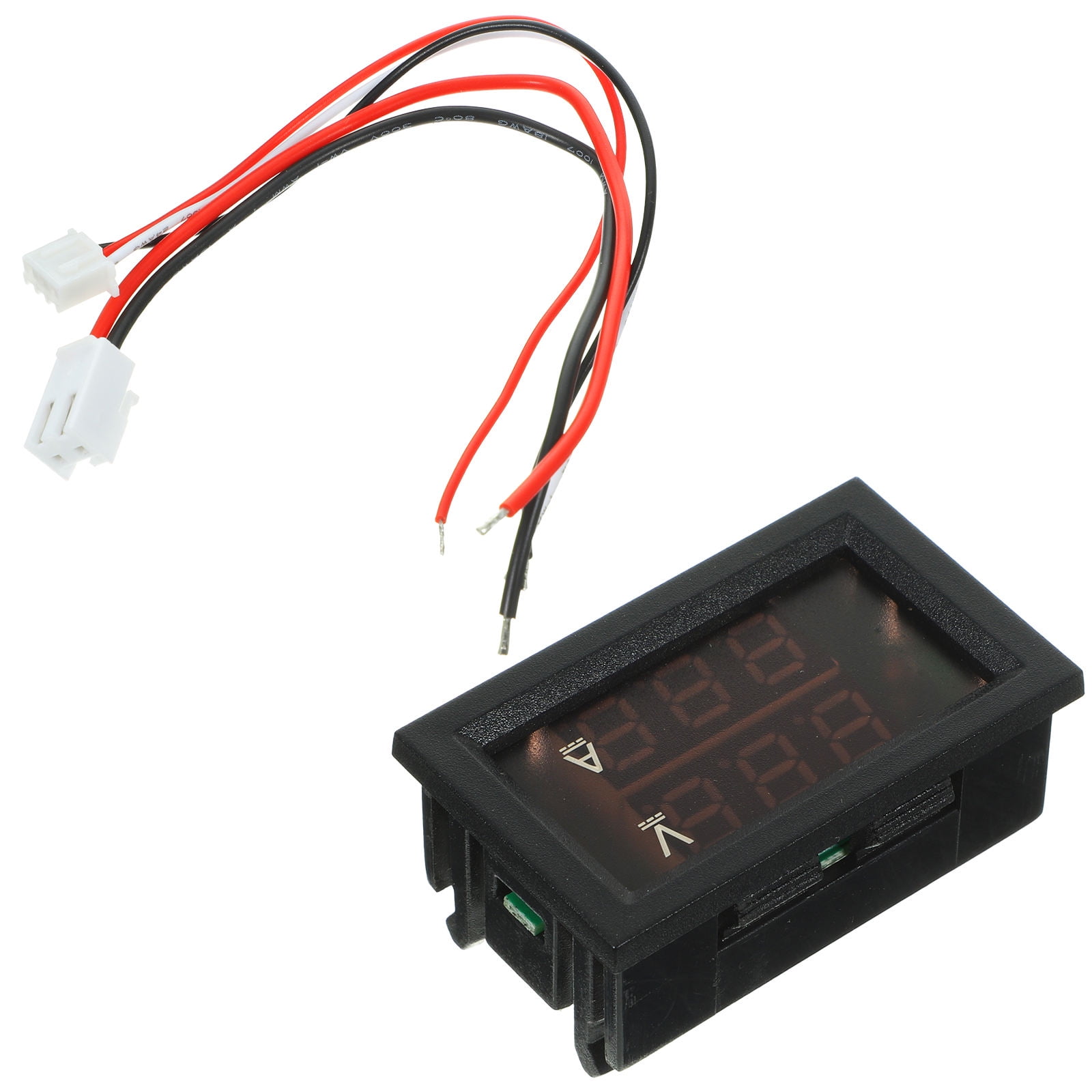 ORDDIART 1Pcs Black Voltmeter Ammeter for Battery Monitoring with Line ...