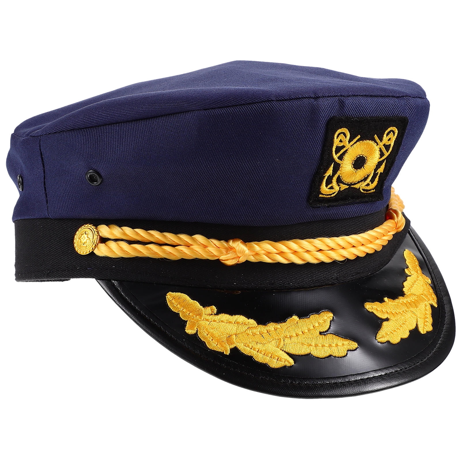 ORDDIART 1Pcs Boat Captain Hat Nautical Theme Round Brim Embroidered ...