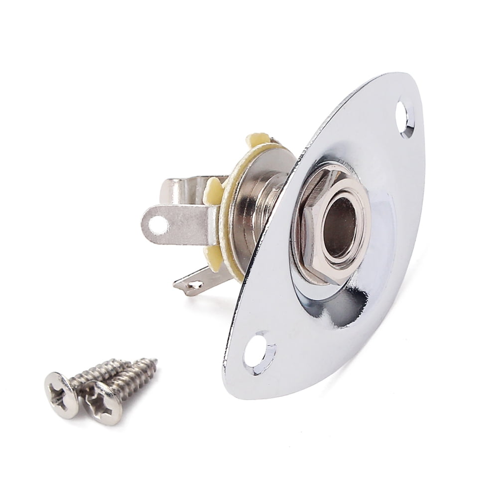 ORDDIART 1Pcs Jack Socket Plate for Electric Guitar and Bass 1-4 Inch ...