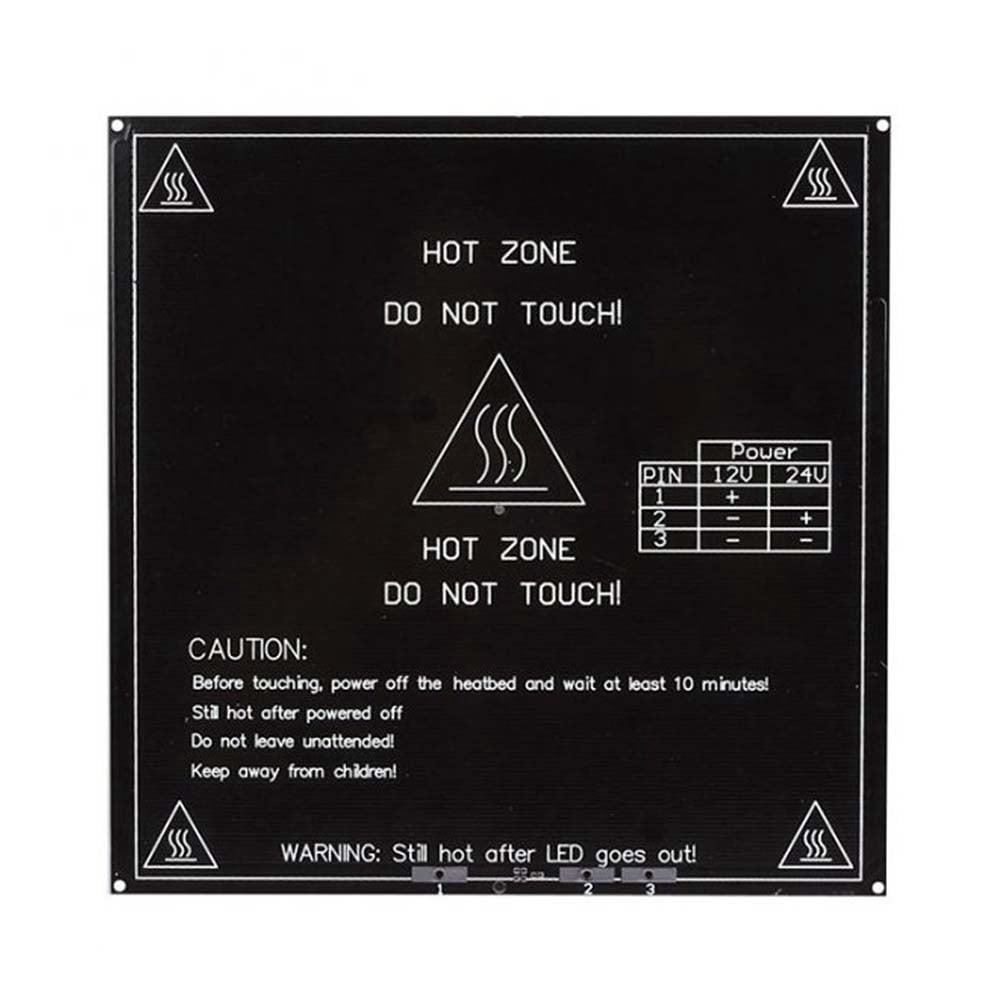 ORDDIART 1Pcs MK2B Heatbed Black Square PCB Design for 3D Printer ...