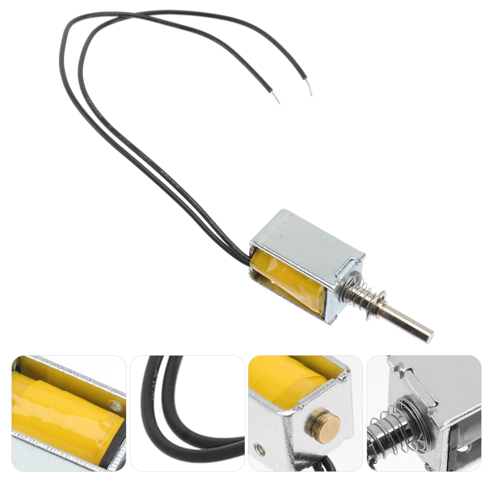 ORDDIART 1Set 6V Open Frame Mini Push Pull Solenoid Electromagnet ...