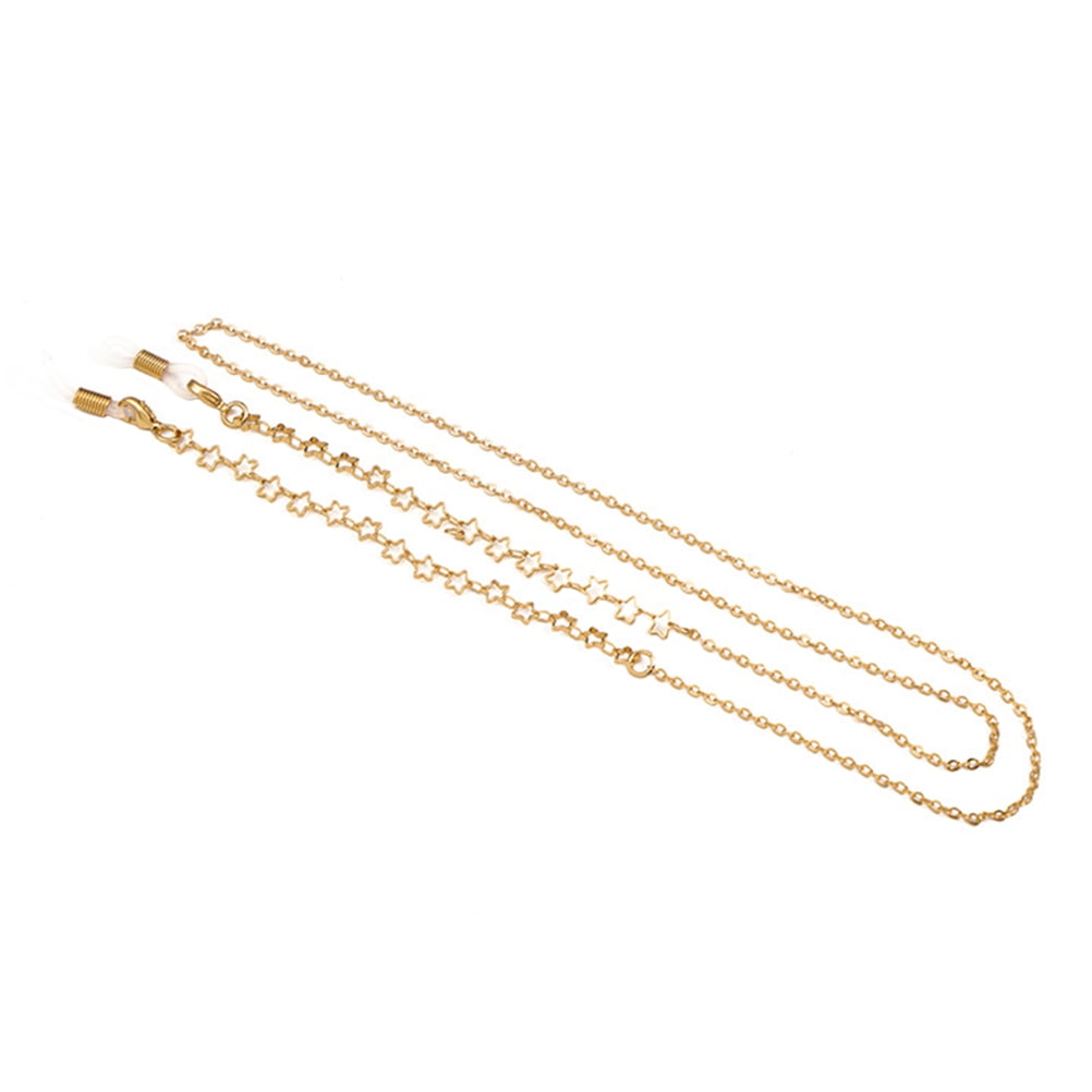 ORDDIART 1Set Eyewear Rope Golden Metal Anti Slip For Eyewear 79x0.5x0 ...