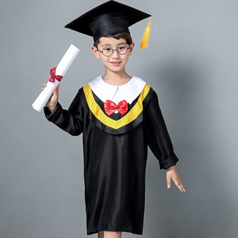 ORDDIART 1Set Gown and Cap for Kids Graduation Ceremony in and Multi ...