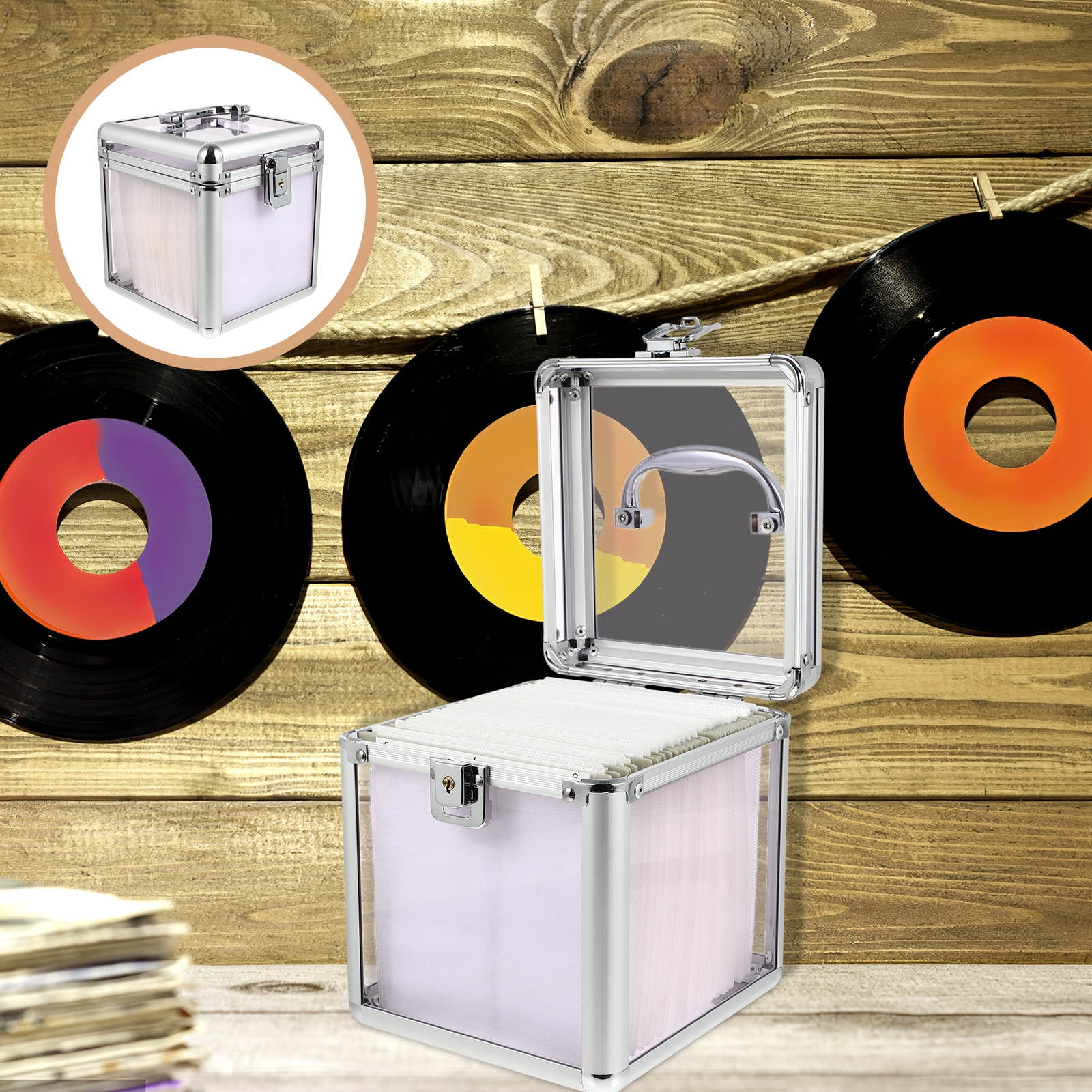 ORDDIART 1Set Holding Box Game Cd Storage Handheld Aluminum Alloy Case ...