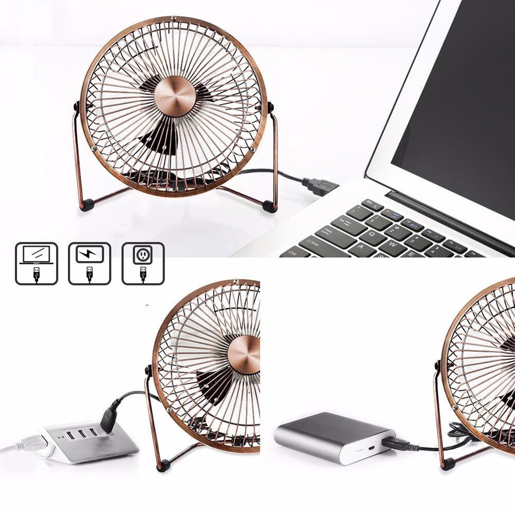 ORDDIART 1Set Iron Plastic Metal Table Fan Small Usb Desk Fan for ...