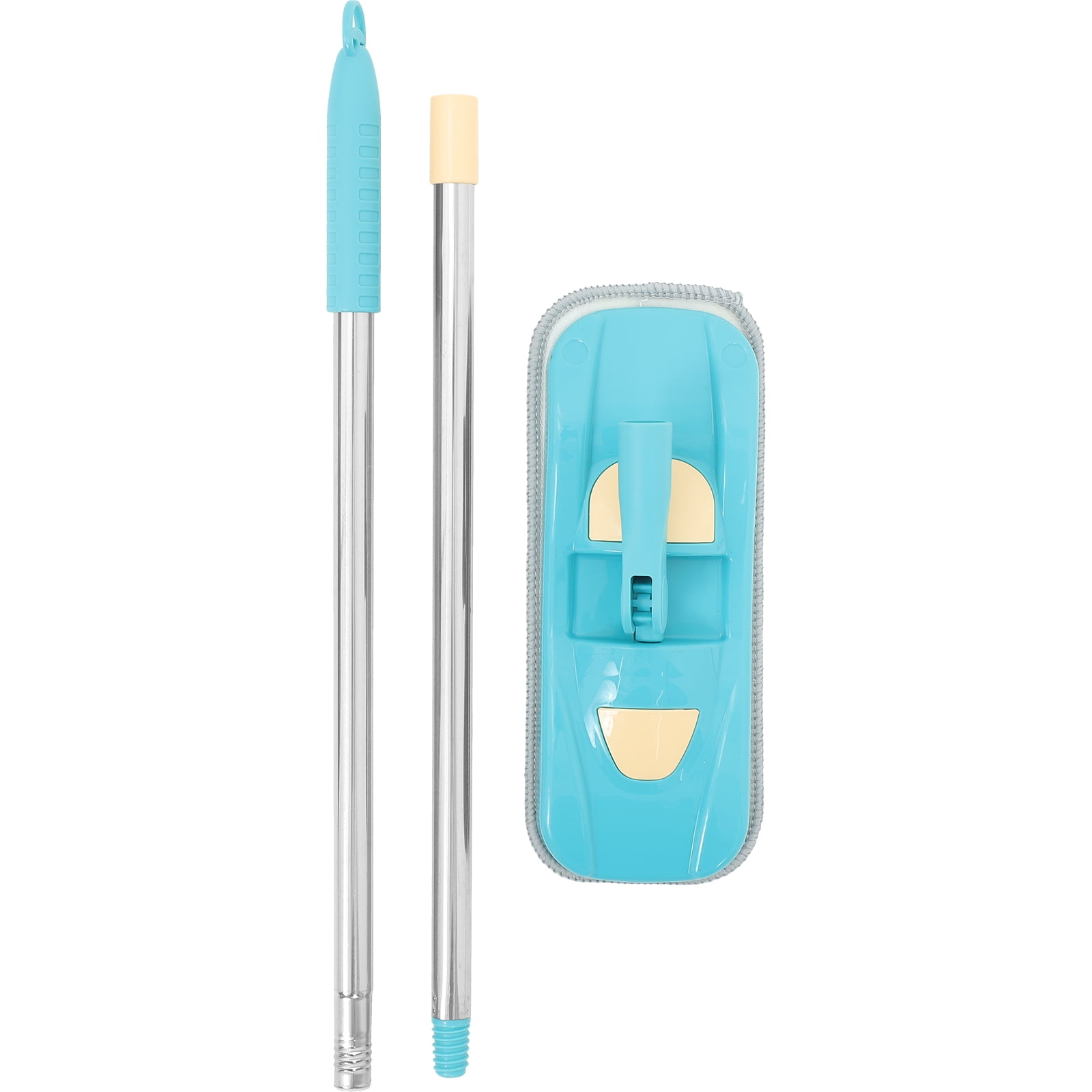 ORDDIART 1Set Kids Plaything Car-Shaped Sky-Blue Plastic Fiber Mop Toy ...