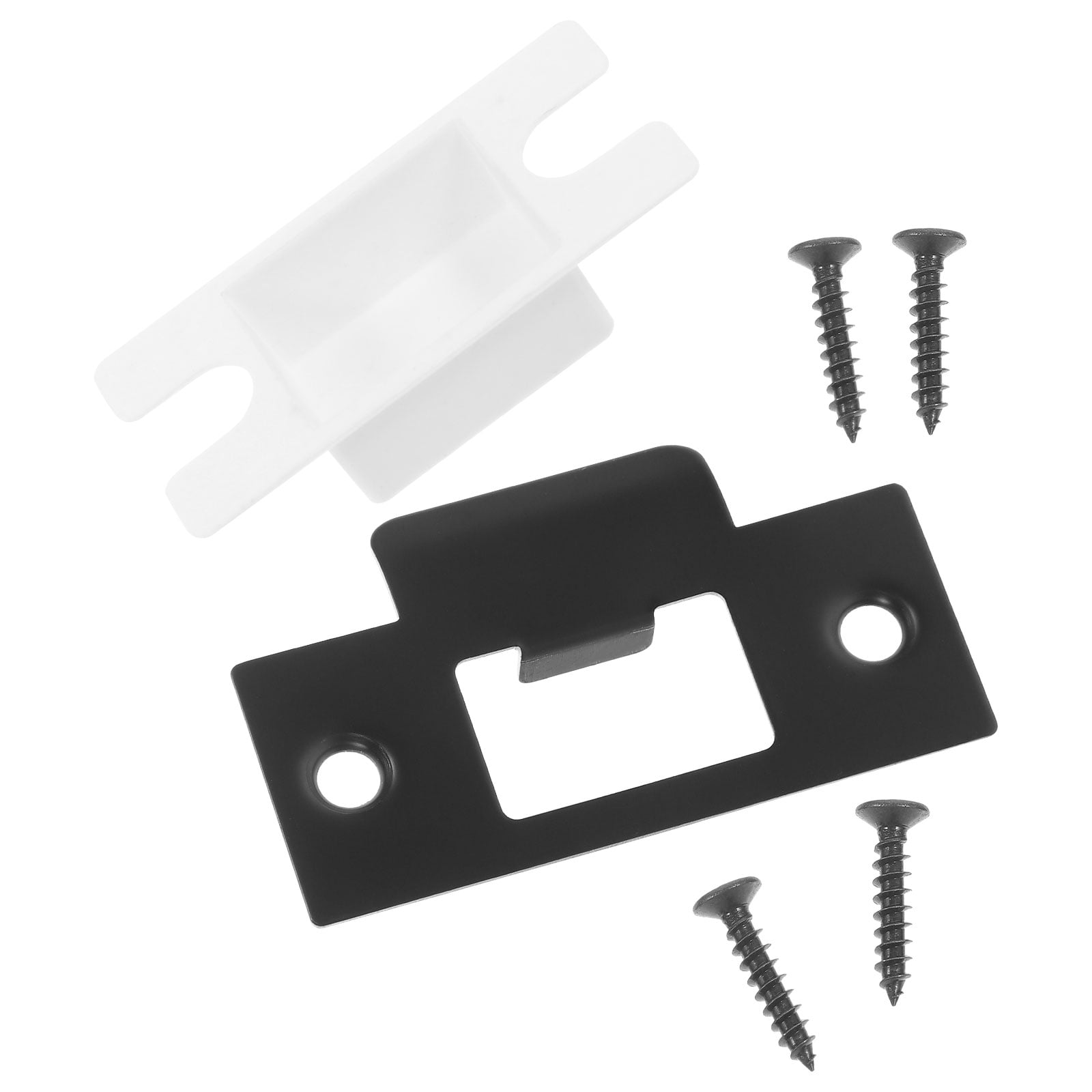 ORDDIART 1Set Metal Door Strike Plate with Screws for Wooden Door Locks ...