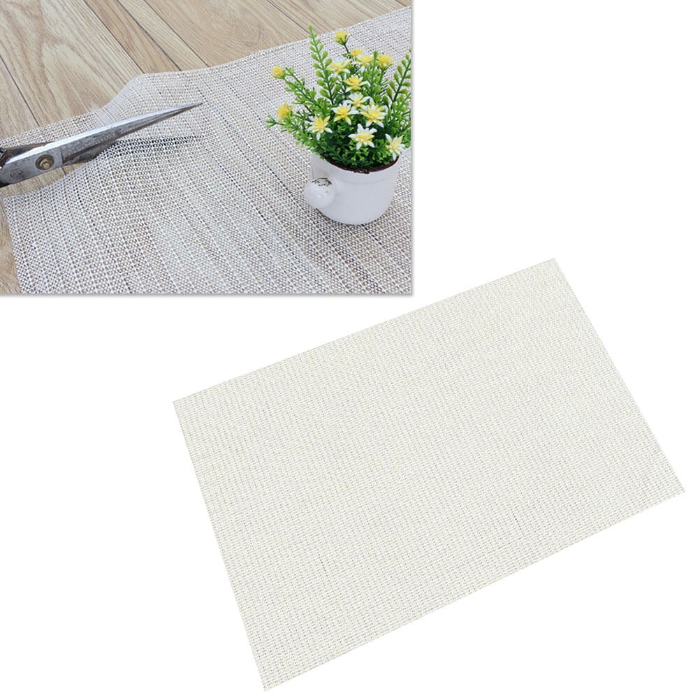 ORDDIART 1Set Non-Slip Mat Creamy White Rectangular Modern Simple ...