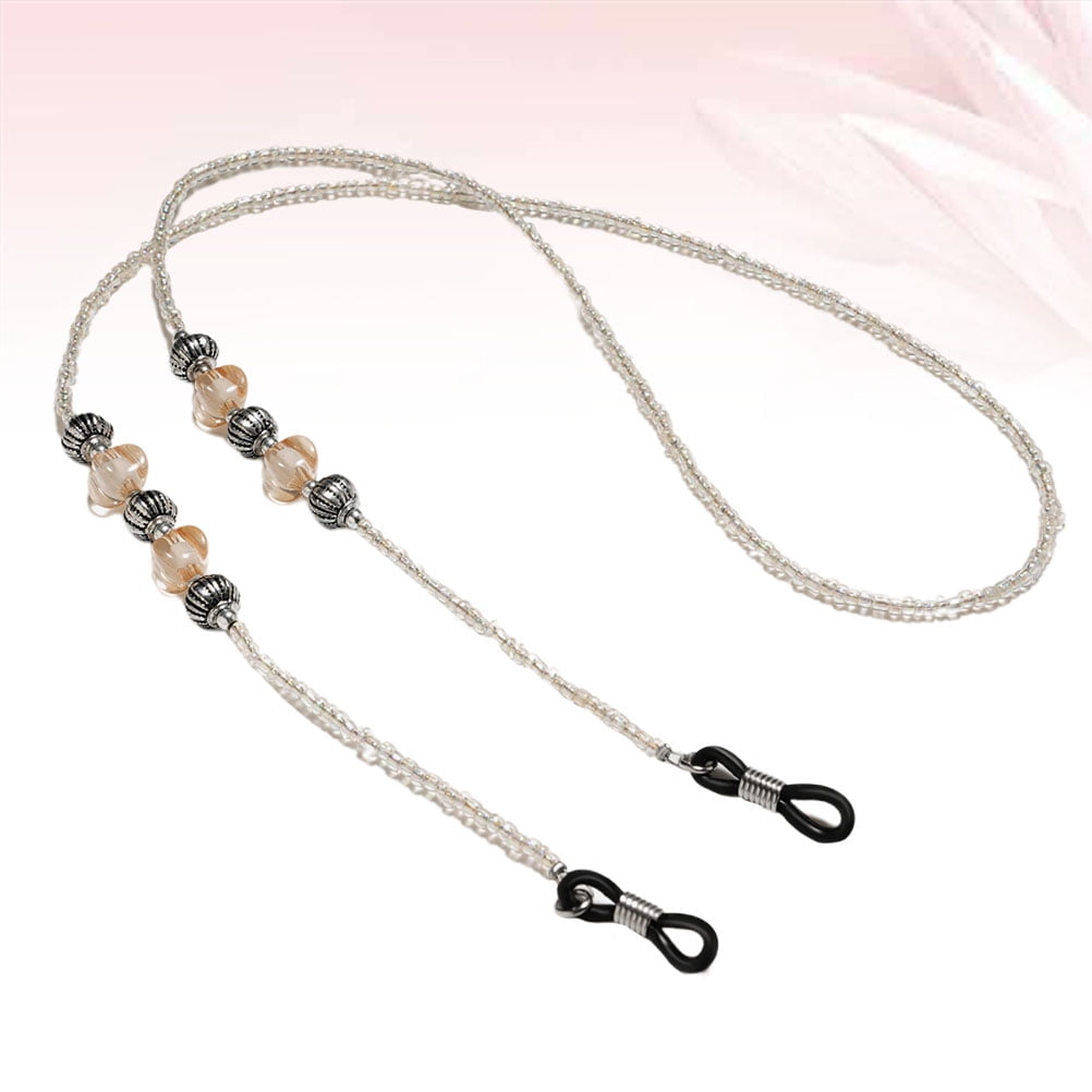 ORDDIART 1Set Rope-like Eyeglass Chain Beaded Glasses Strap Prevent ...