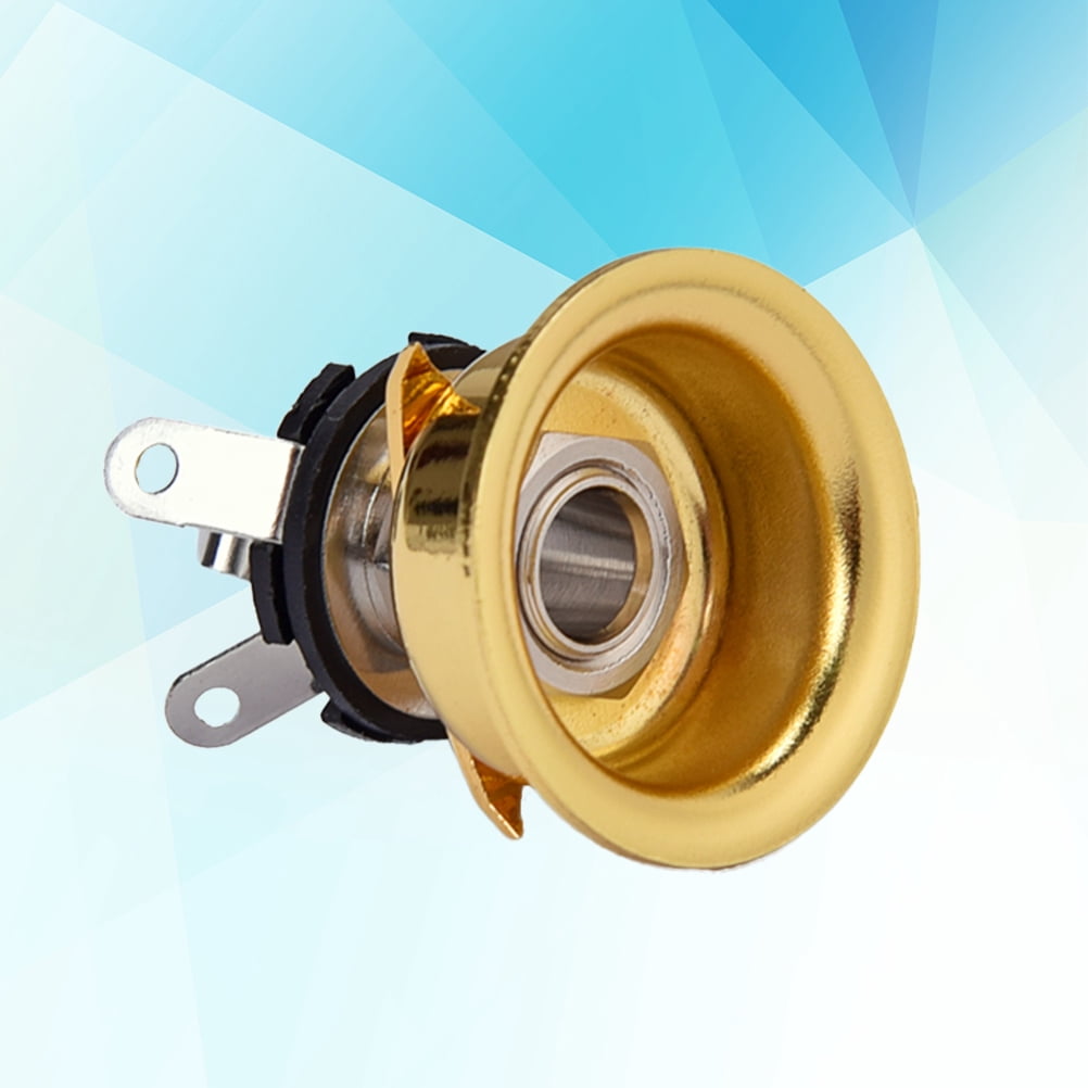ORDDIART 1Set Round Jack Socket Connector for Music Instrument ...