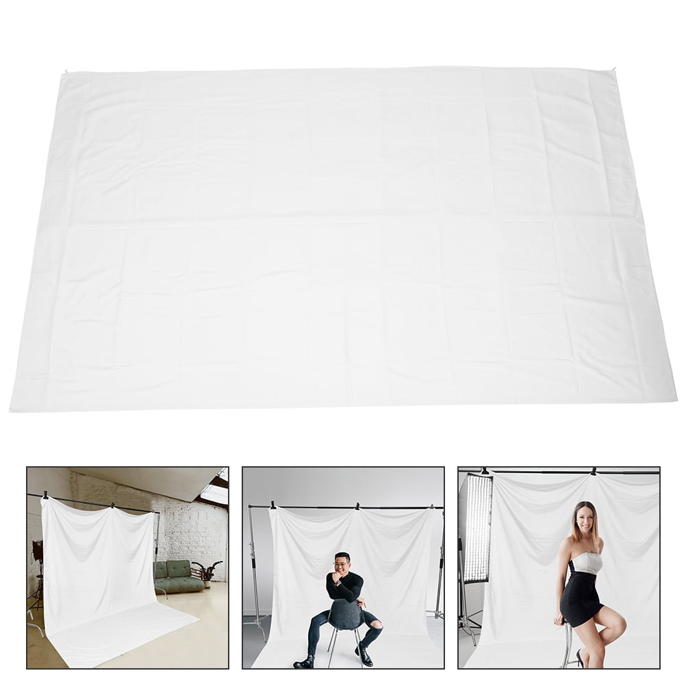 ORDDIART White Backdrop Cloth Set for Live Streaming, Photography ...