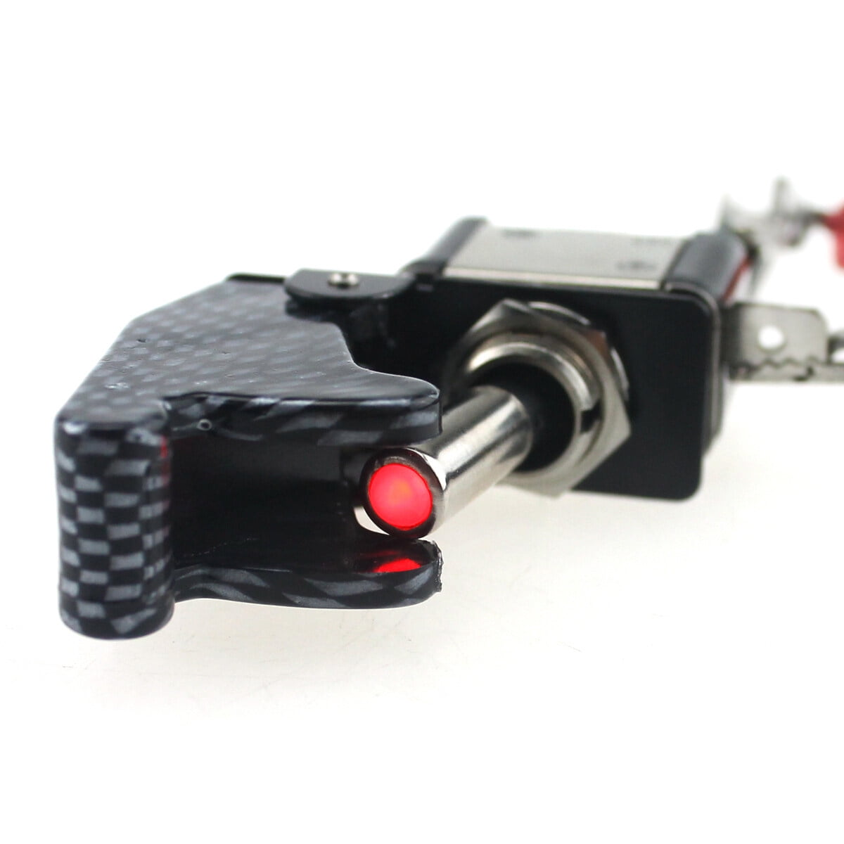 SOPOTUTU Black Toggle Ignition Switch with LED Indicator for Cars ...