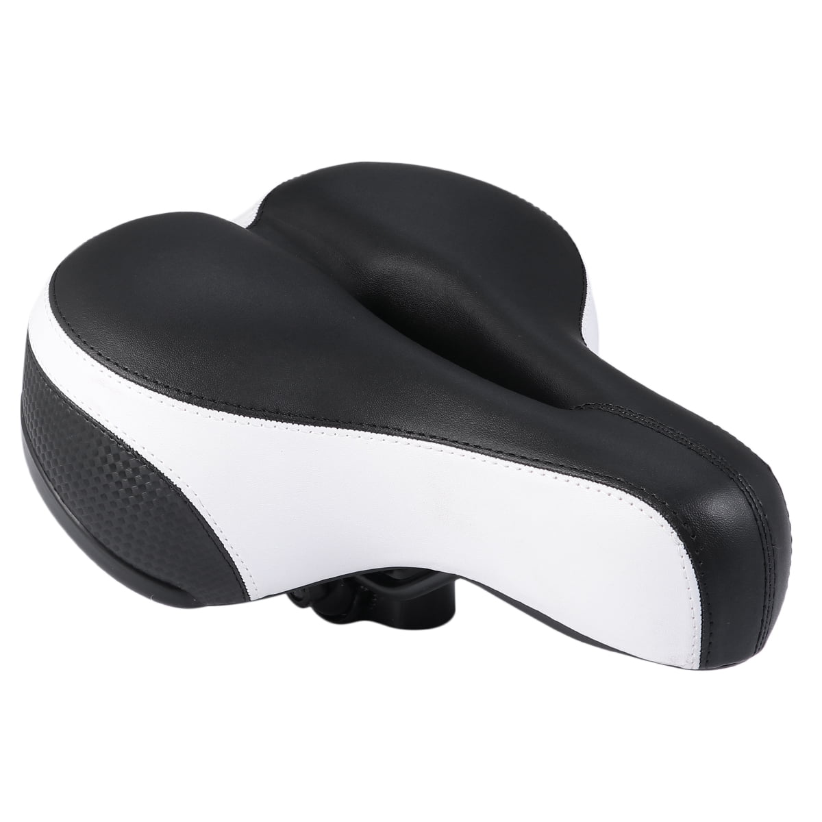 SOPOTUTU Wide Gel Bike Saddle with Air Flow Vent and Reflective p for ...