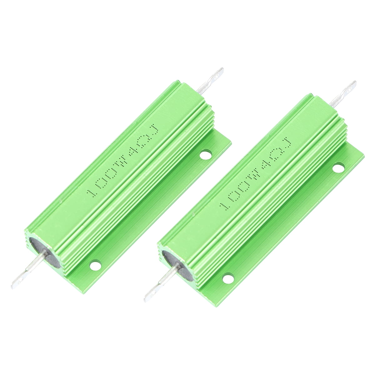 SOPOTUTU 2-Pack 4 Ohm Wire Wound Power Resistors with Green Aluminum ...