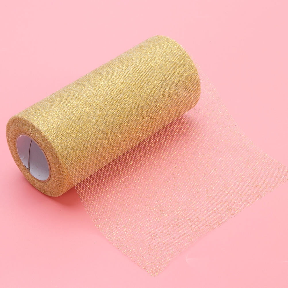 ORDDIART 2 Rolls White Shiny Tulle Roll for Decoration Craft ...