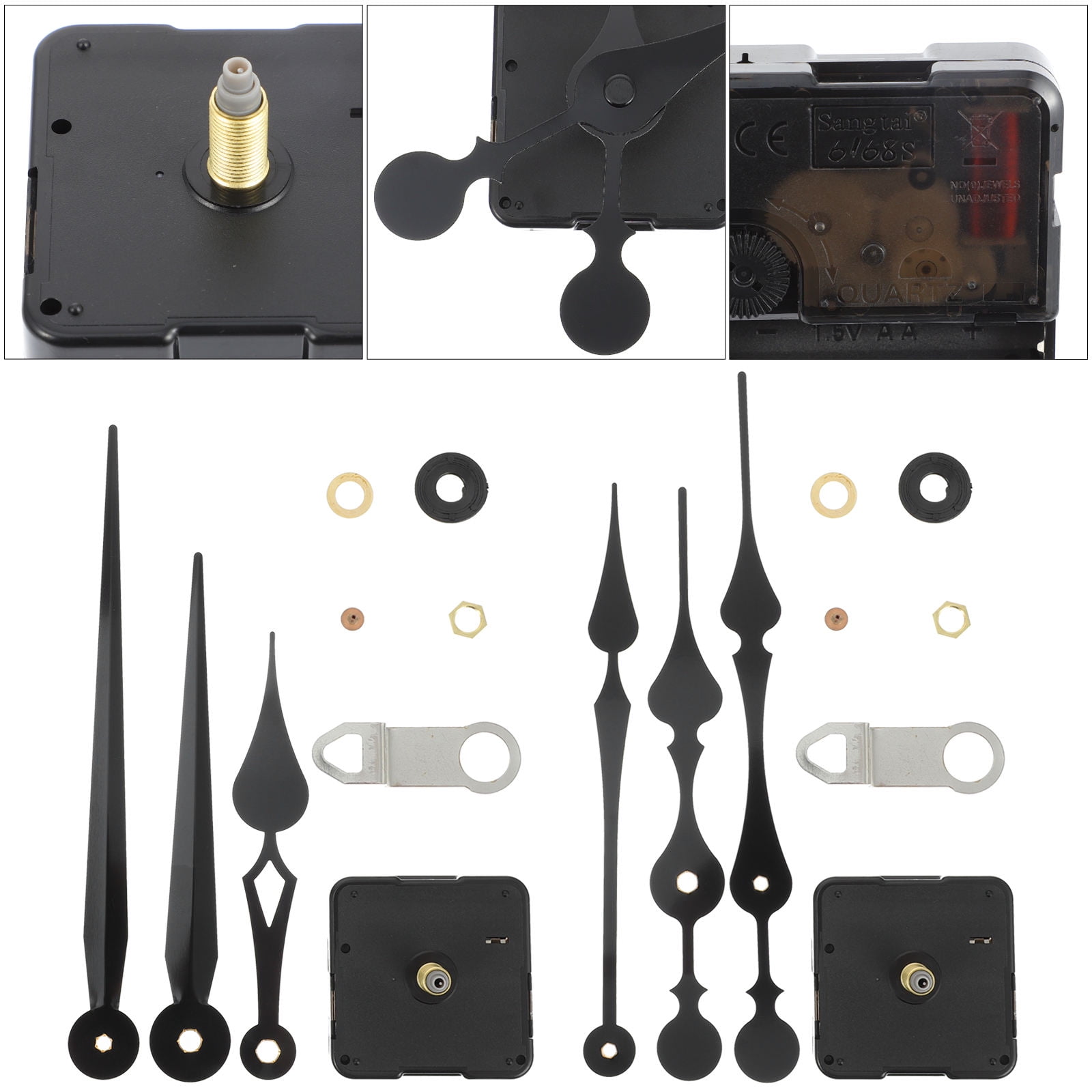 ORDDIART 2 Sets Quartz Clock Mechanism Kit for Office and Classroom ...