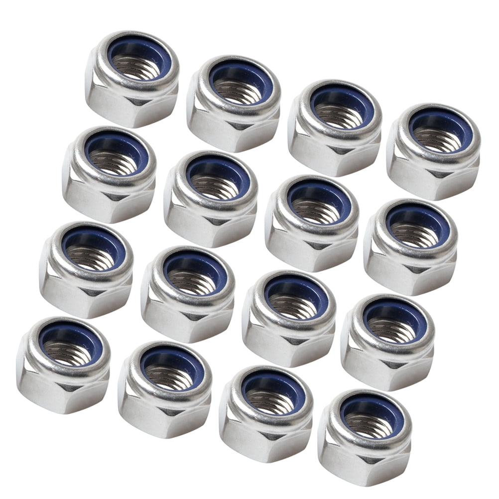 ORDDIART 200Pack Nylon Insert Lock Nut Assortment with Vibration ...
