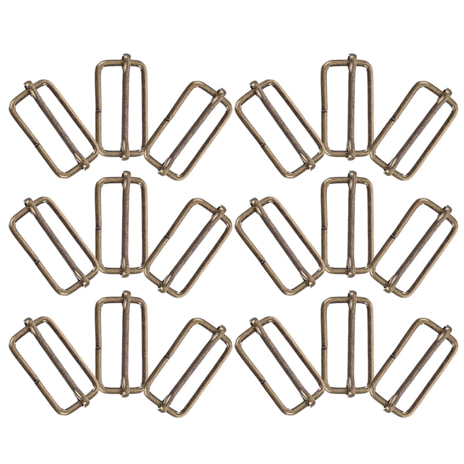 ORDDIART 20Pcs Metal Slide Buckles for Backpack Bag Strap Golden Copper ...